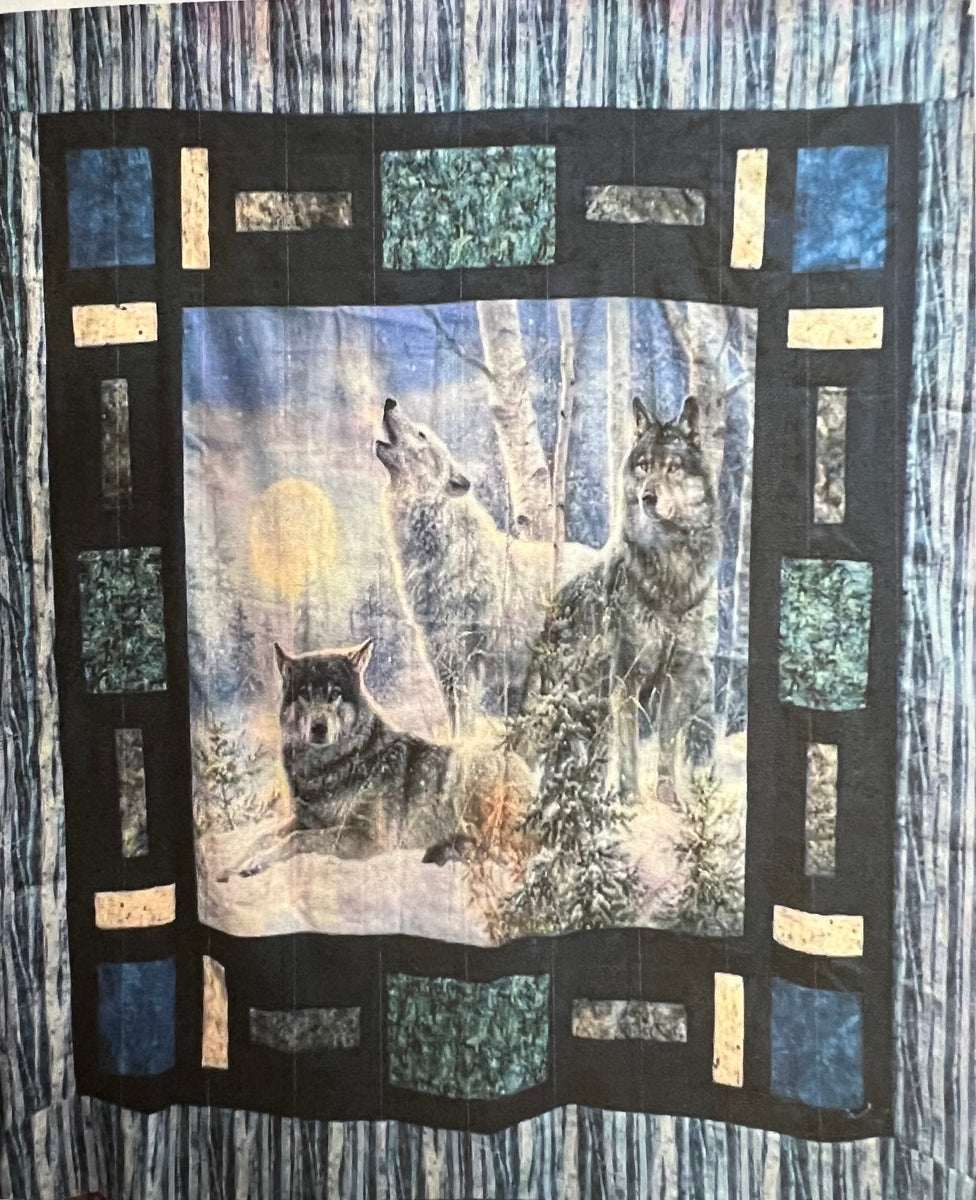 Moonlight Wolf Lap Quilt Kit – The Quilting Gnome
