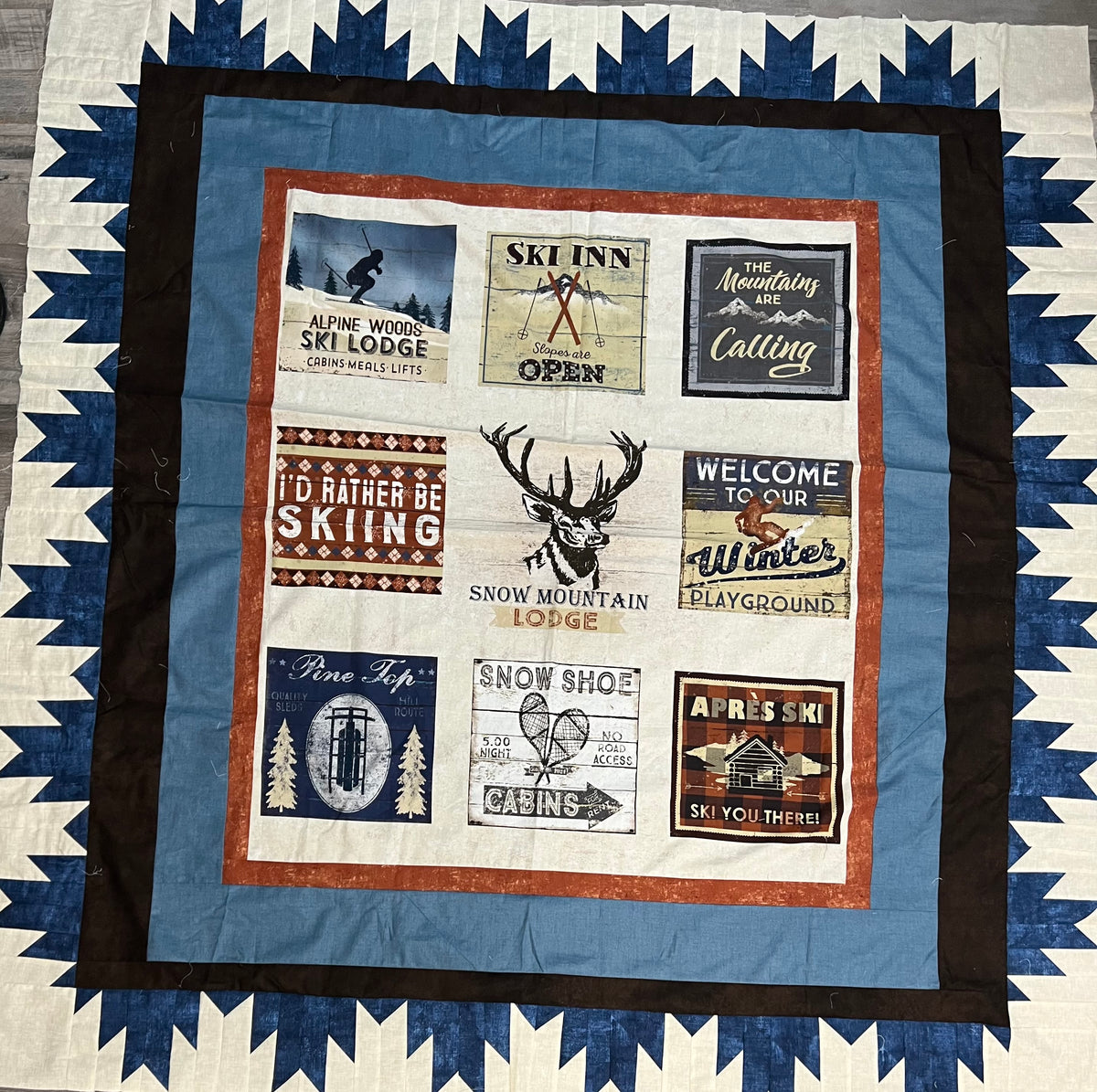 Snow Mountain Lap Quilt Kit – The Quilting Gnome