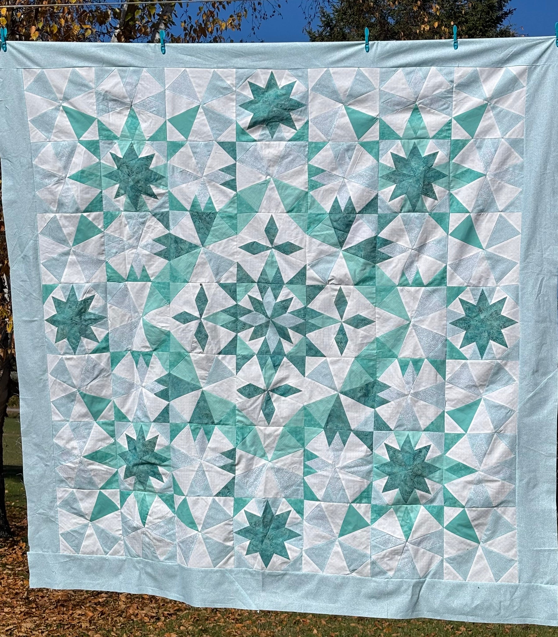 Alaska Teal Quilt Kit – The Quilting Gnome
